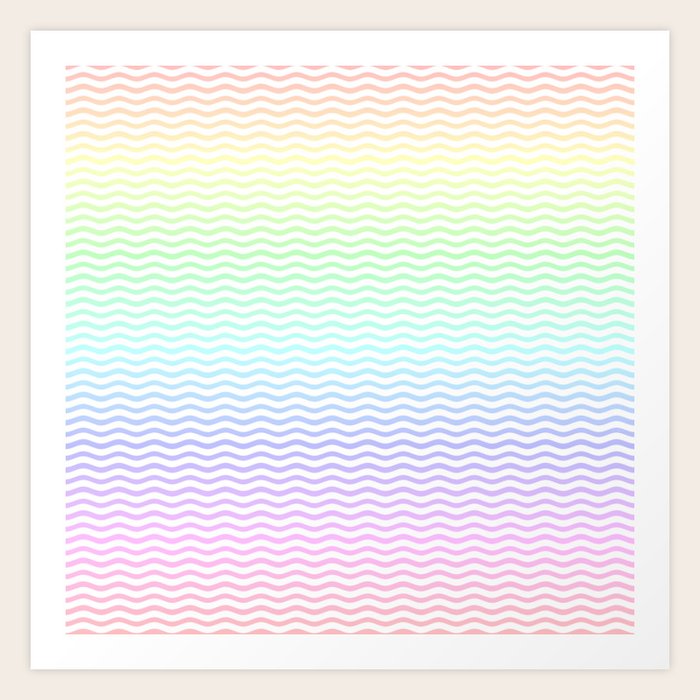 Pastel Rainbow Chevron