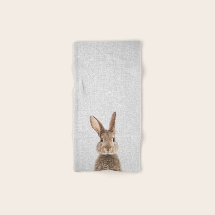 Rabbit - Colorful Hand & Bath Towel by Gal Design | Society6
