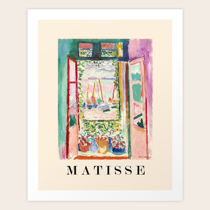 Henri Matisse Open Window Art Print by photocrea | Society6