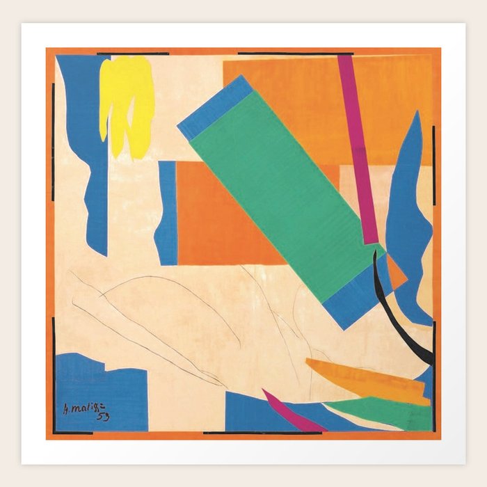 Henri Matisse - Tahiti, Memory of Oceania Tropical cut-out series ...