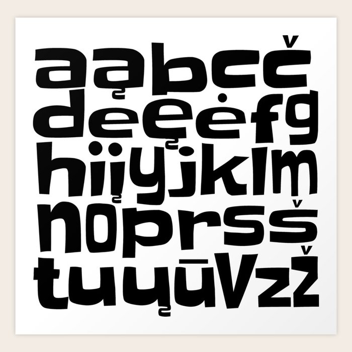Lithuanian Alphabet