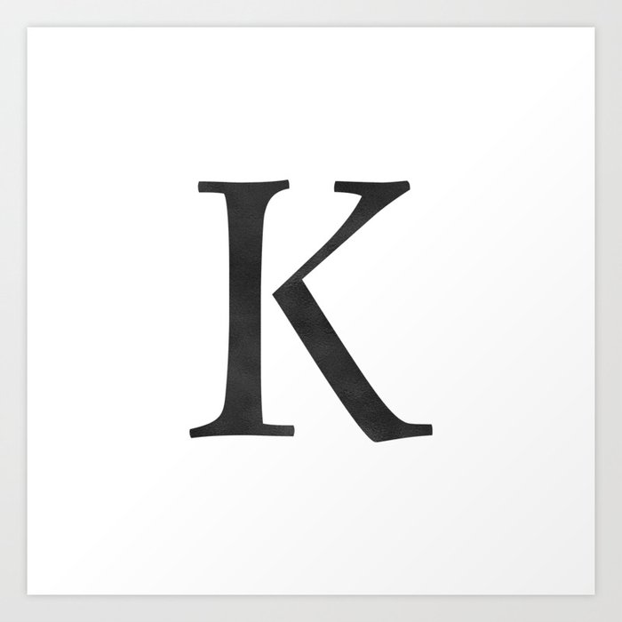 Monogram Letters To Print K