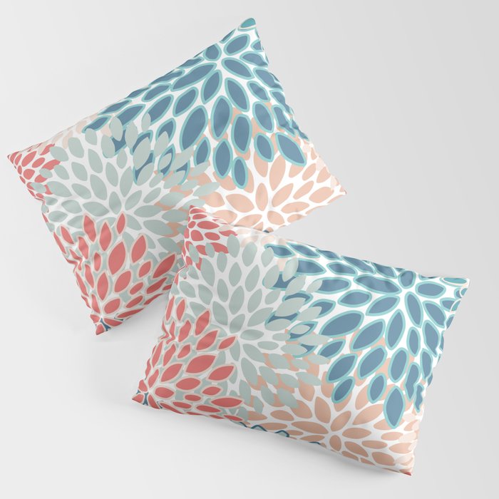 peach patterned cushions