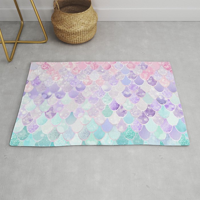 light purple patterned rug