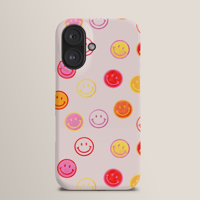 Smiley Face Printed iPhone Cases 15 14 Pro Max Society6