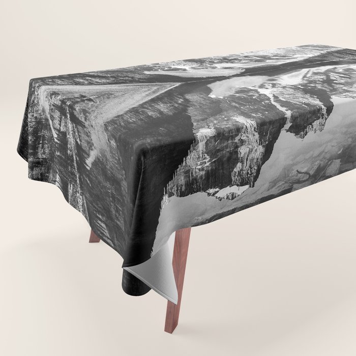 Moraine Lake Reflection Black and White Tablecloth by Adventure Is ...