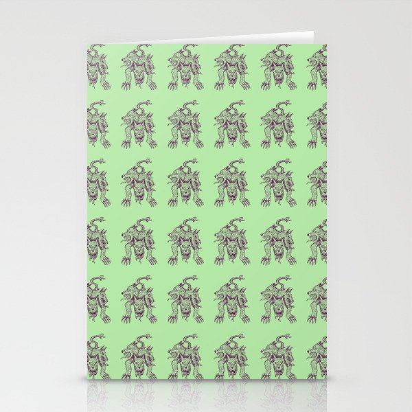 Ancient Cerberus Mythical Mythology Color Pattern Stationery Cards by ...