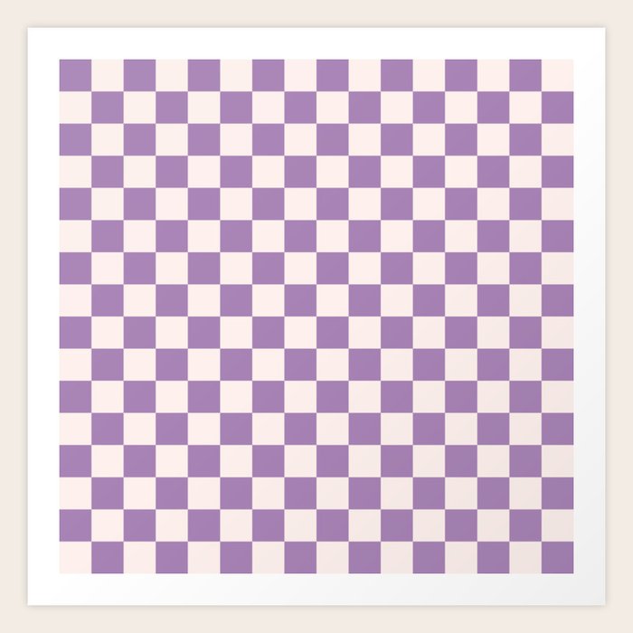 light purple checkered pattern