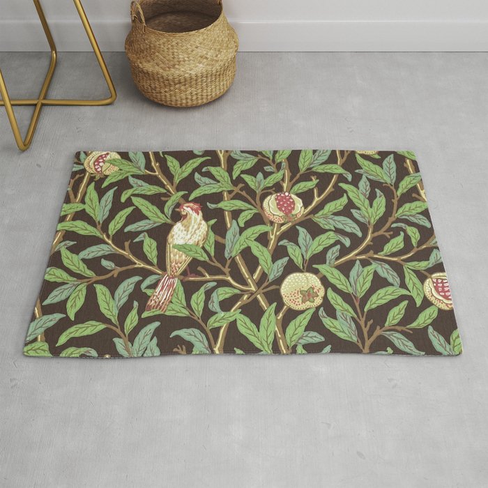 William Morris "Bird & Pomegranate" 4. Rug by Alexandra_Arts | Society6