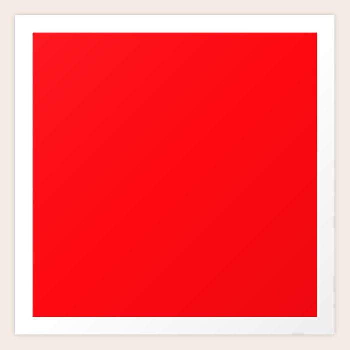 Red Colour Art Print by PRODUCTPICS | Society6