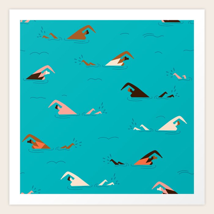 swimming print