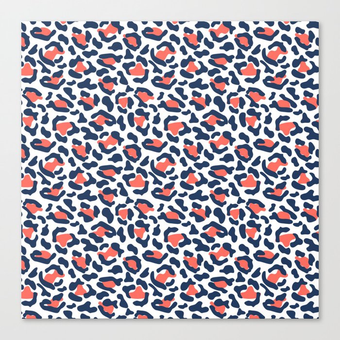 Blue Leopard Print Wallpaper