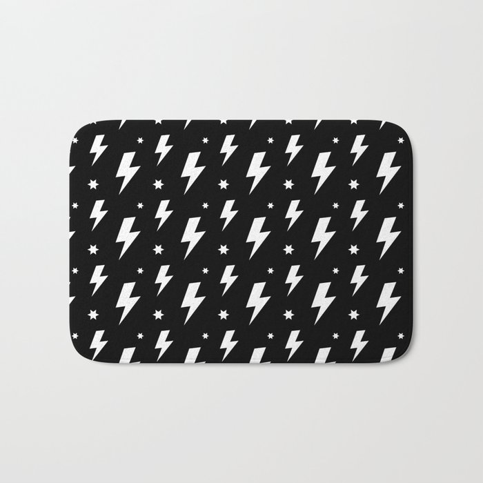 black and white lightning pattern