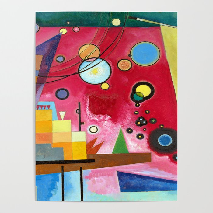 Wassily Kandinsky Heavy Red Poster by Jon Baran | Society6