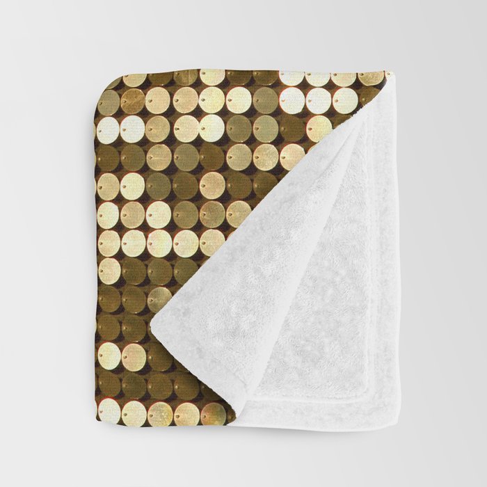 gold sequin throw