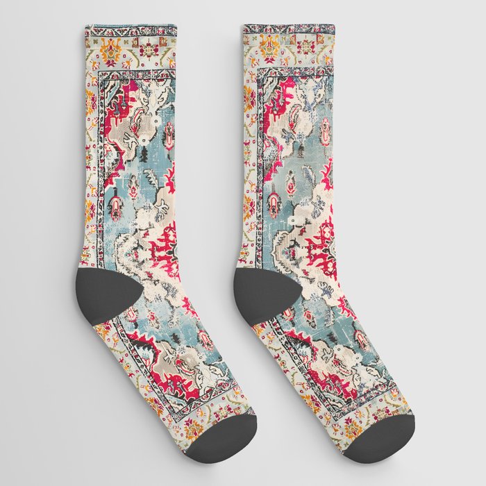 Heritage Blossoms: Vintage Cottage Bohemian Moroccan Art Socks by ...