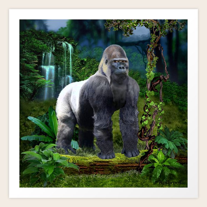 Silverback Gorilla Art