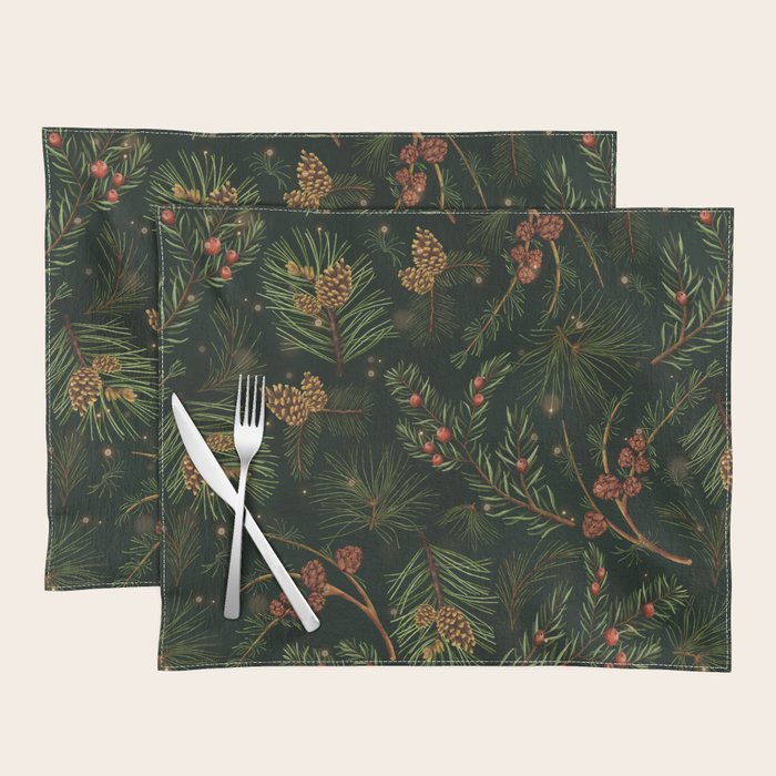 spruce table mat