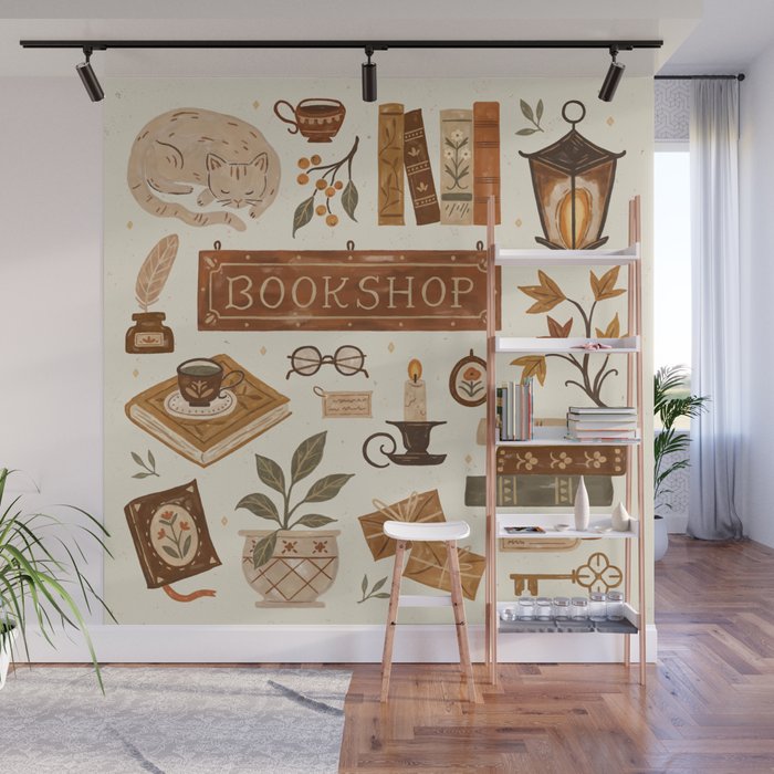 library wall graphics