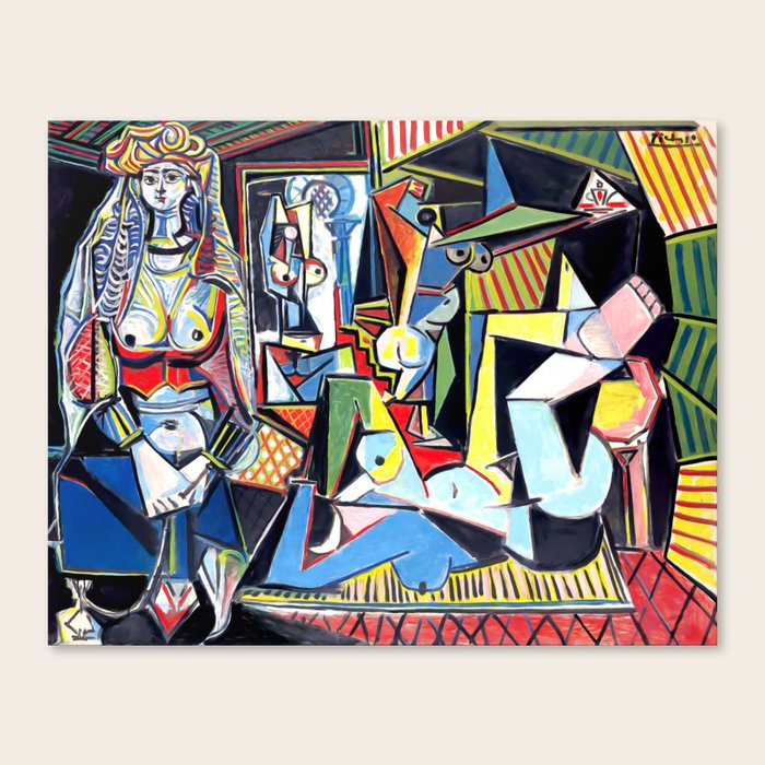 Picasso - Les Femmes d'Alger (Women of Algiers) 1955 Artwork Canvas Print by Art-O-Rama Shop ...