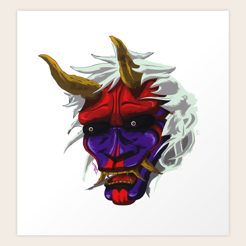 Oni Demon Drawing
