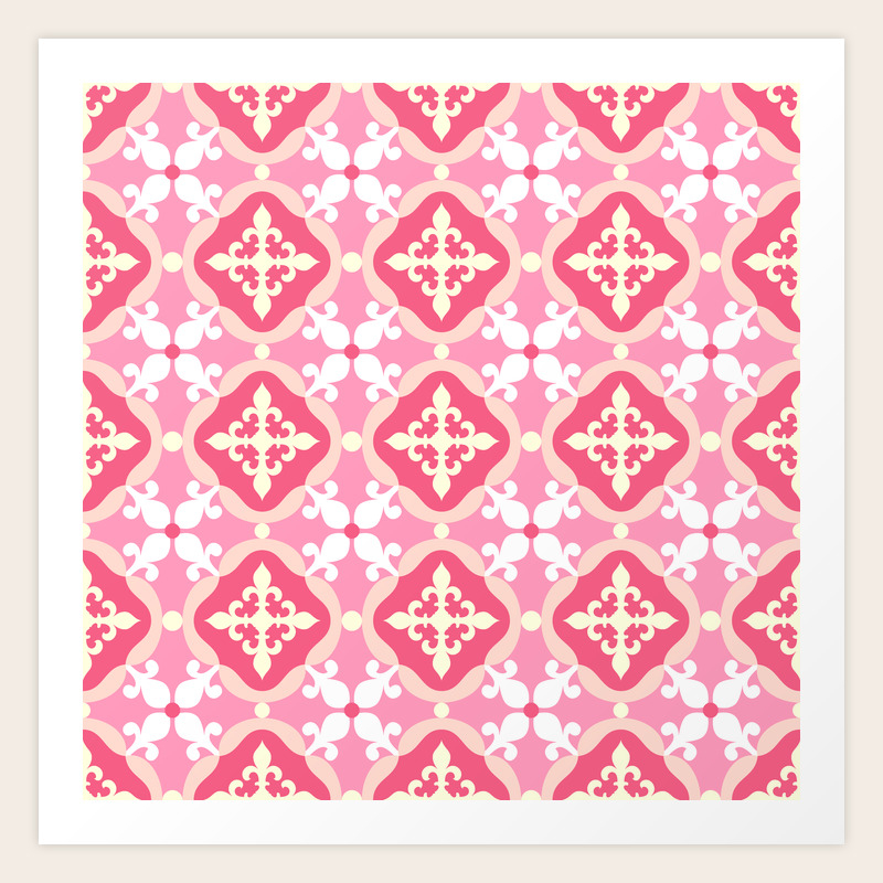 Pink Moroccan Pattern