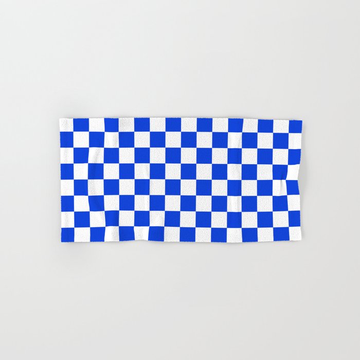 blue checkered design