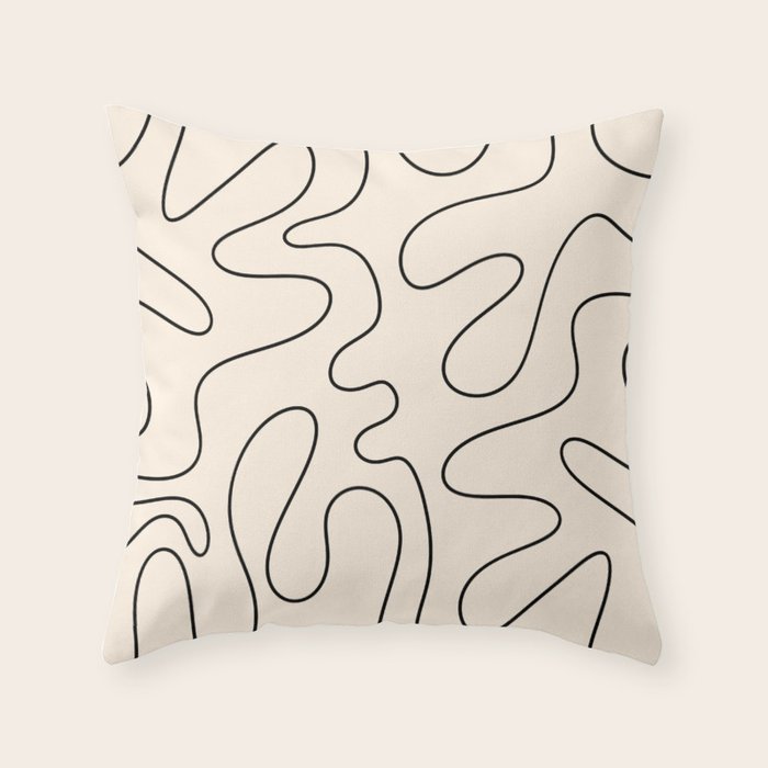 squiggle pattern cushion