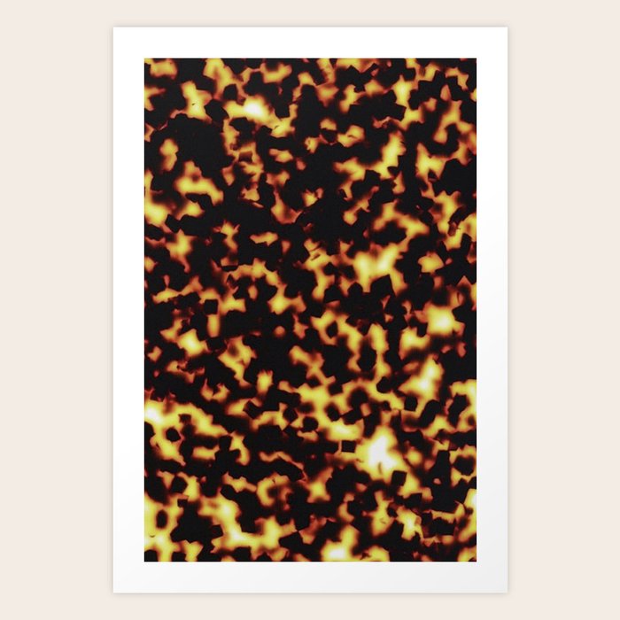 Tortoise Shell 70's X Art Print by Visionary Sea | Society6