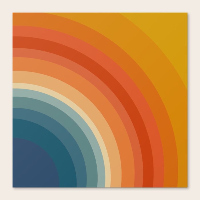 Retro 70s Color-Palette 1 Canvas Print by ARTStudio88design | Society6