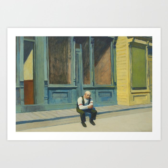 Edward Hopper solitude restored Art Print by nobel-art | Society6