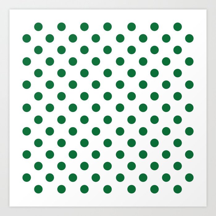 Dark Green Polka Dot Background
