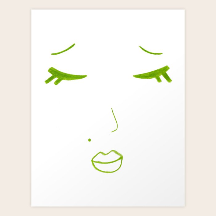 Sleeping Face Drawing