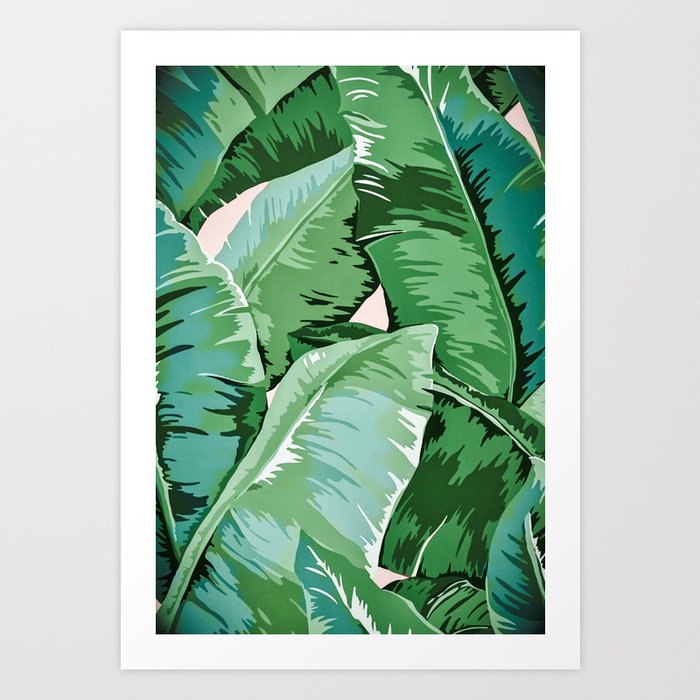 banana leaf printable