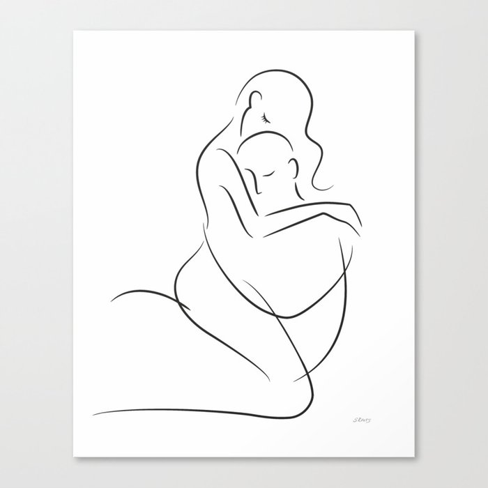 how to draw love making