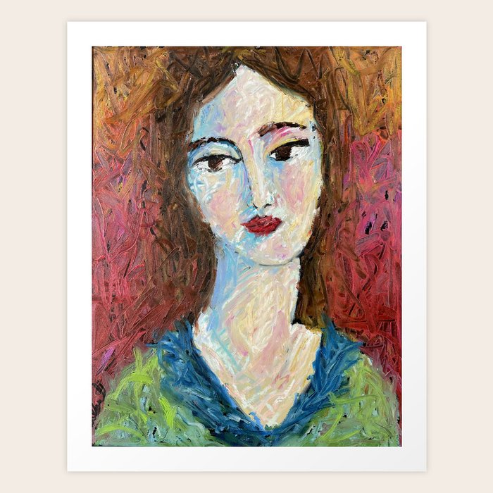 Impressionist Woman Art Print by M.W. O'Connell | Society6