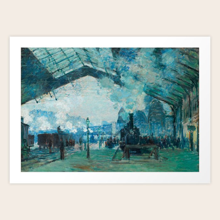 Claude Monet Impressionism Train Station