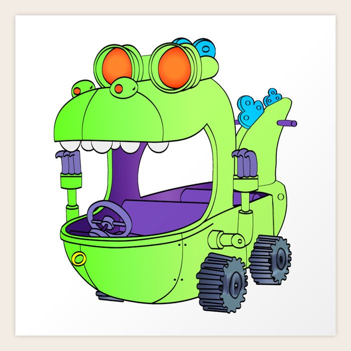 Reptar Rugrats Car