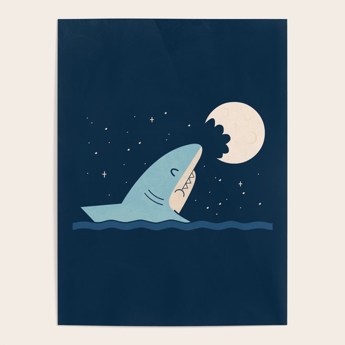 Moon Bite Poster by Teo Zirinis | Society6