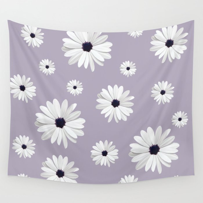 Low Poly African Daisy Wall Tapestry By Erin Frances Campbell Society6