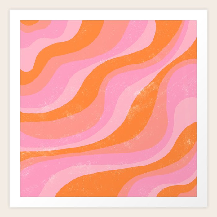 70s patterns pink
