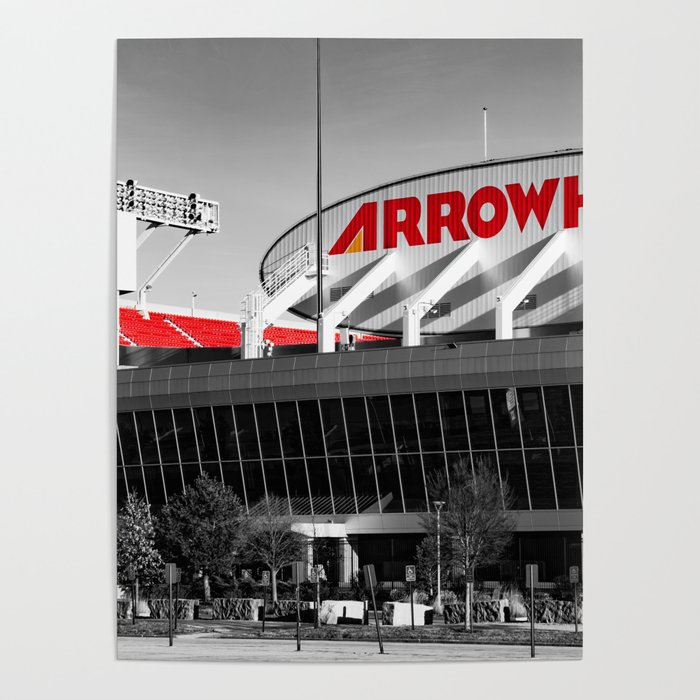 Arrowhead Stadium Panorama In Selective Coloring Poster by Gregory ...