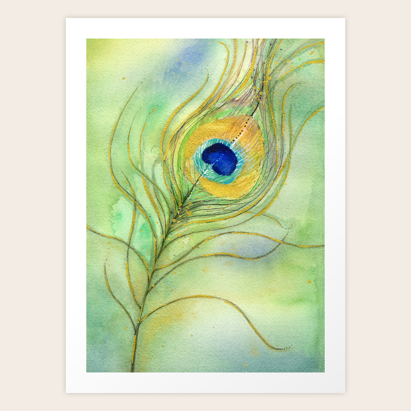 Abstract Peacock Feather