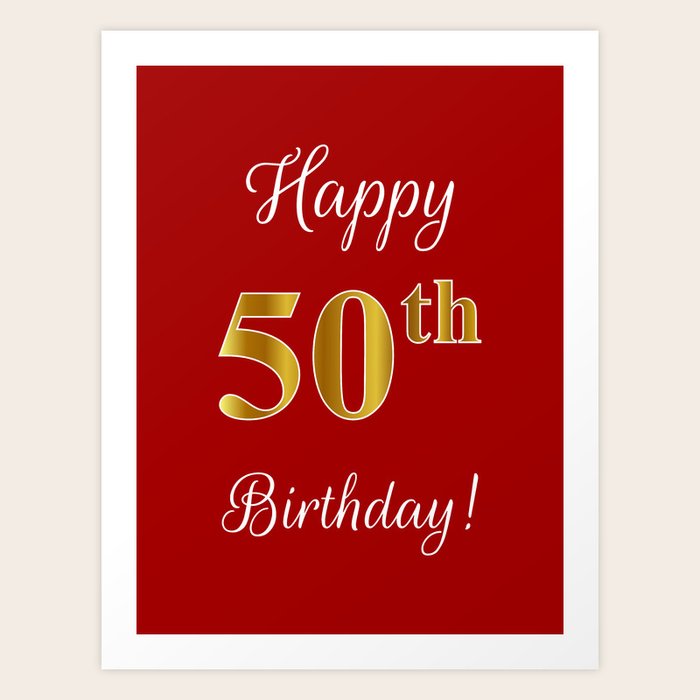 50th Birthday Color Scheme