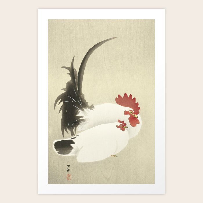 Japanese Rooster Art