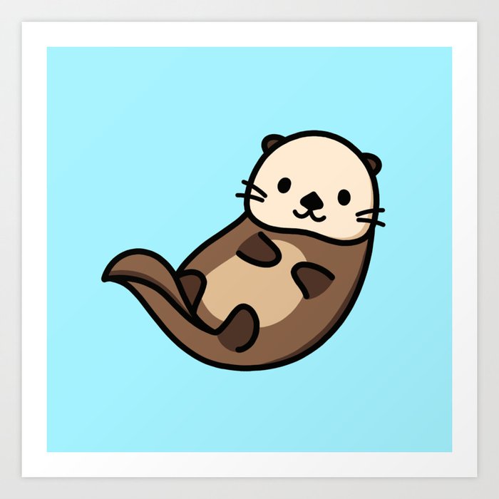 Sea Otter Drawing Step Step