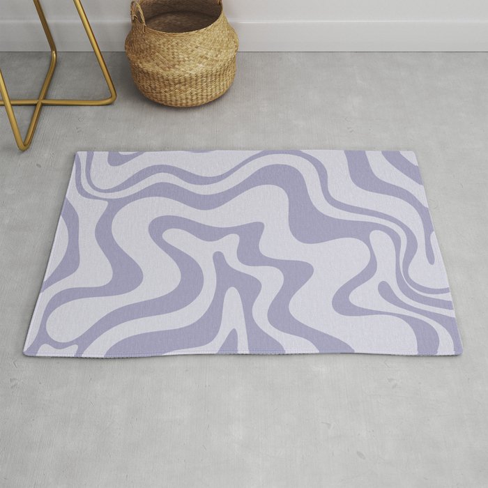 light purple patterned rug