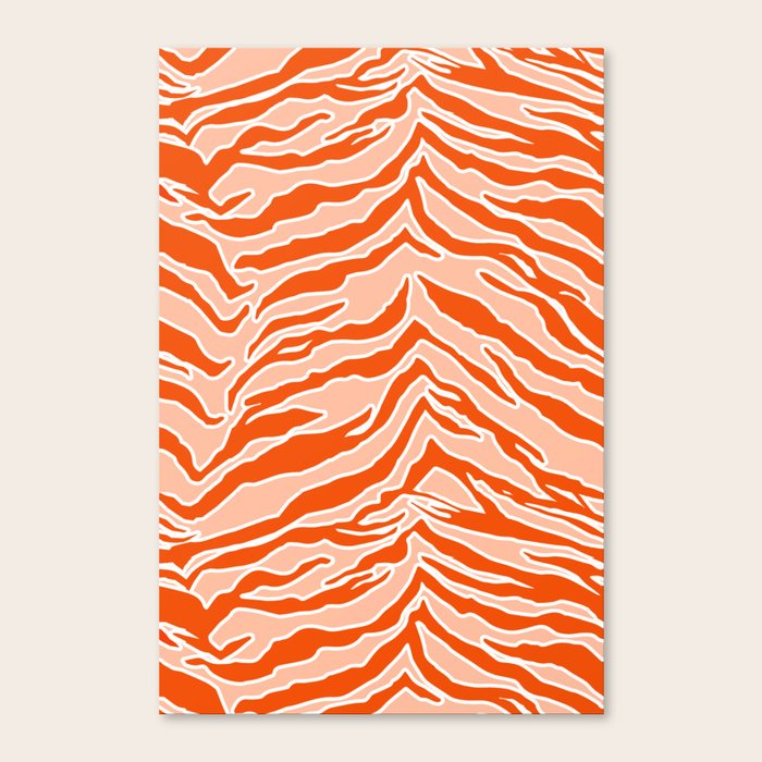 Orange Tiger Print