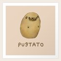 Pugtato Art Print by Sophie Corrigan | Society6