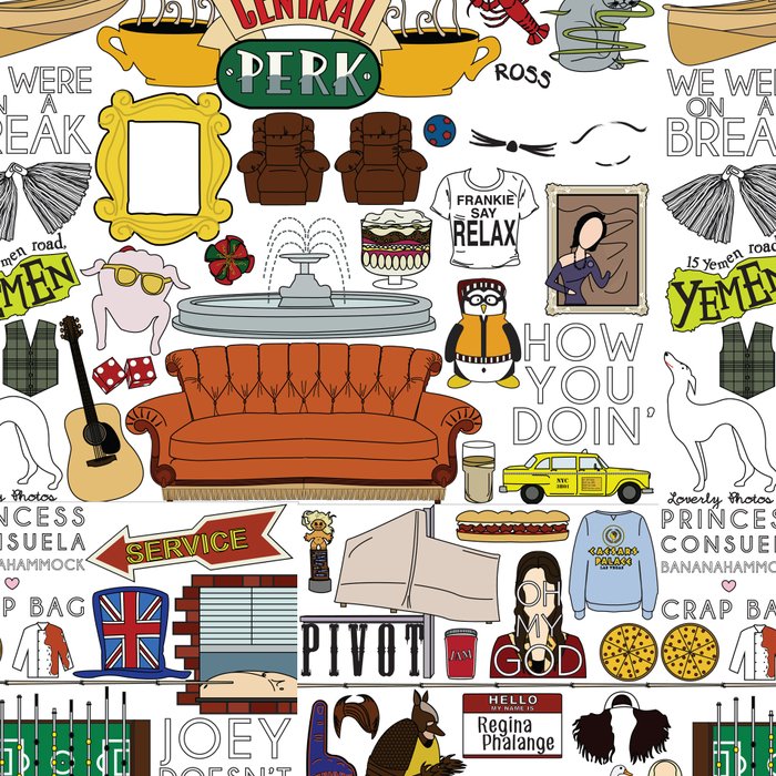 Son got this shirt- What is this Friends reference?! (yellow arrow is ...